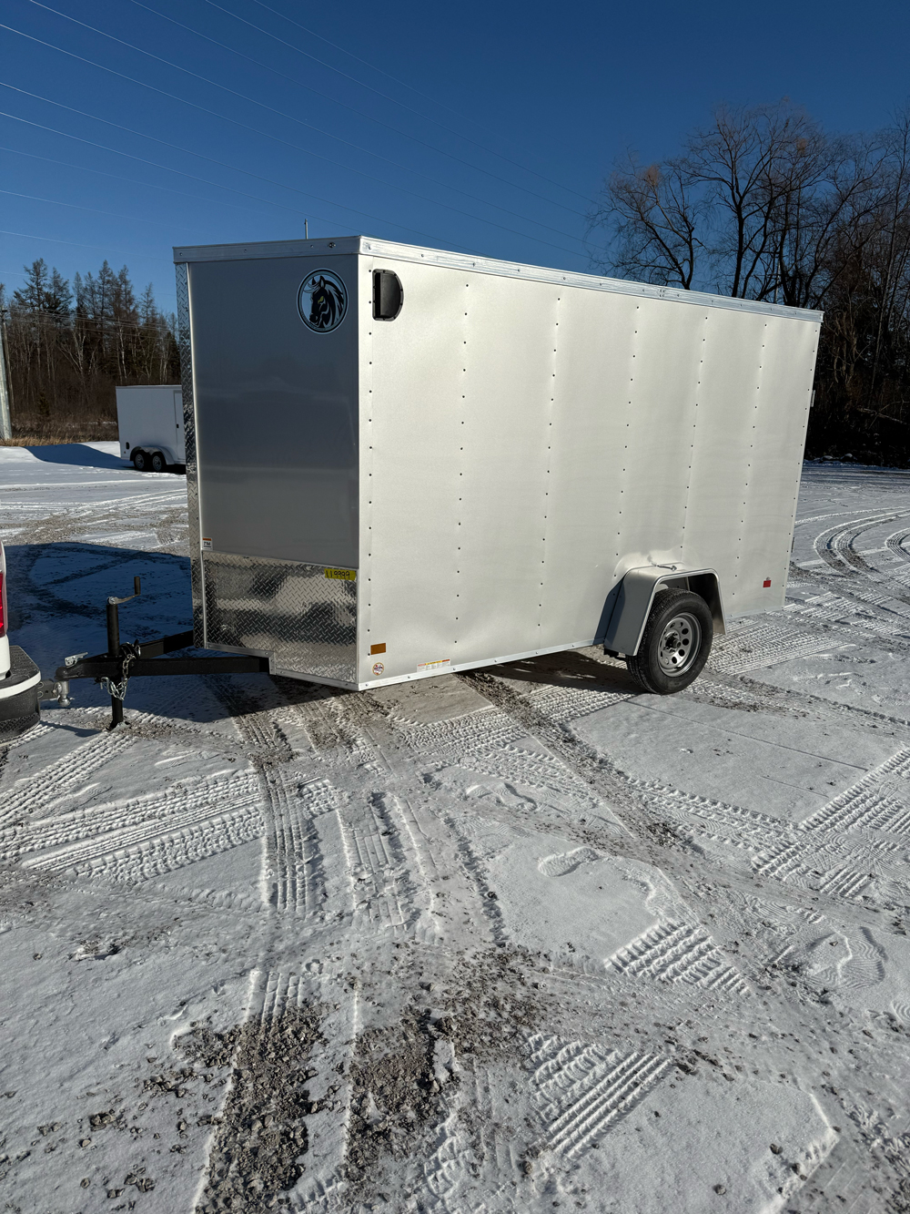 2025 6×12 Darkhorse Cargo Wedge Trailer (Silver) - Northeast Michigan ...