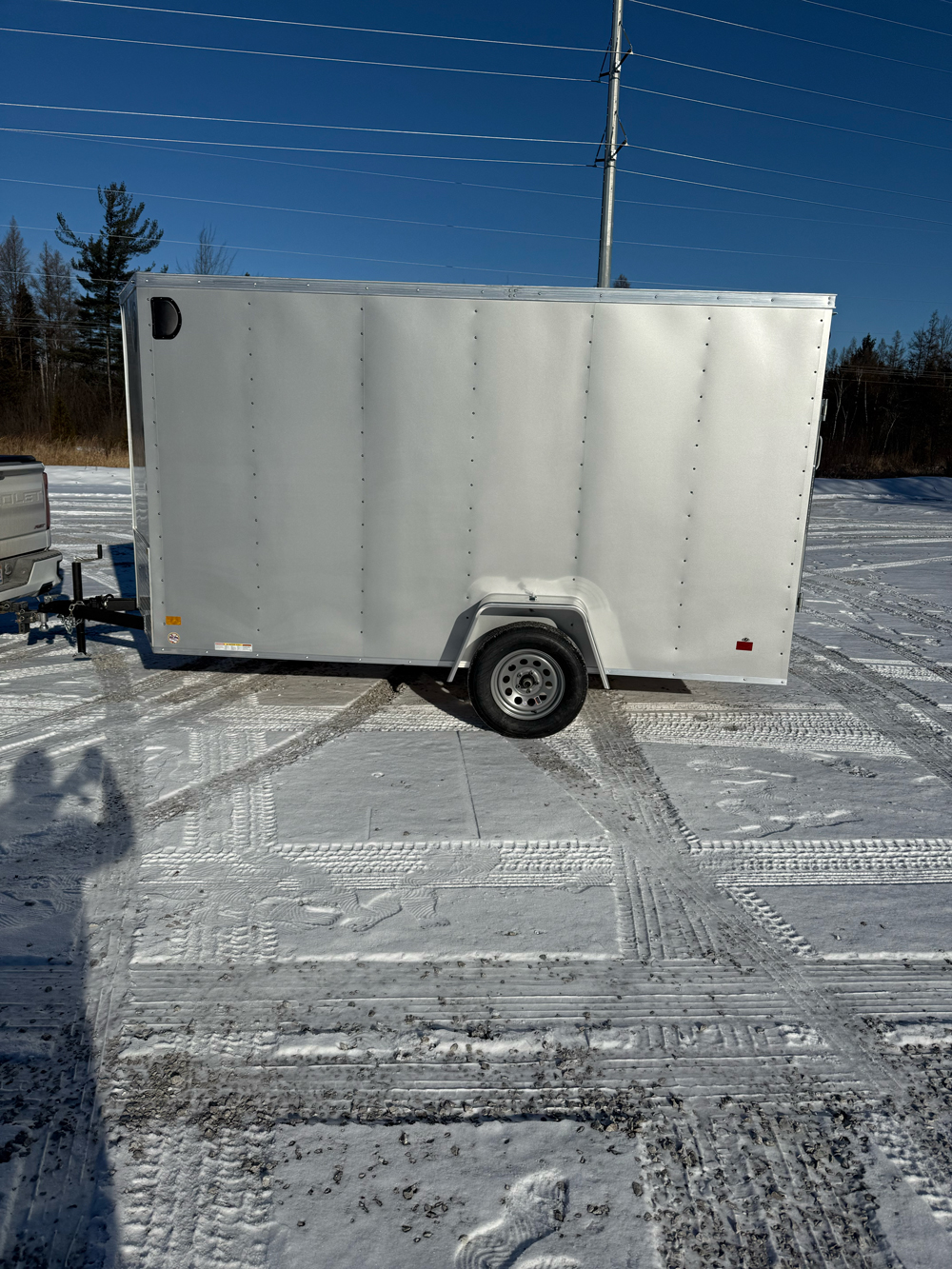 2025 6×12 Darkhorse Cargo Wedge Trailer (Silver) - Northeast Michigan ...